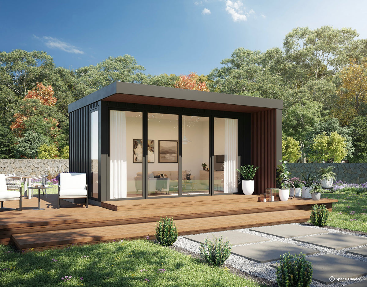 Modern Backyard Studio Pod Garden Shed Tiny Home Outdoor Living Patio ...